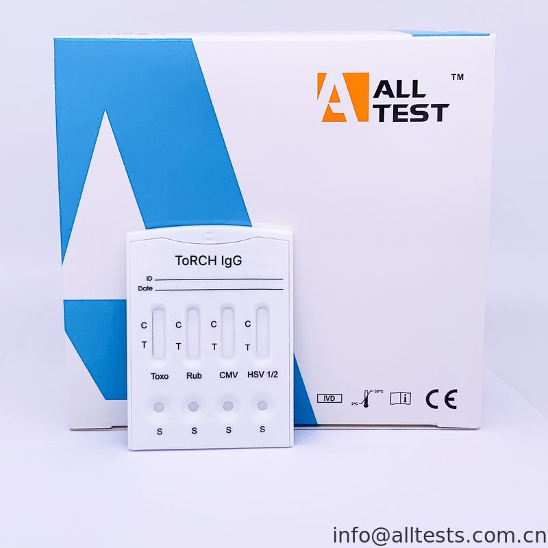 AllTest TORCH IgG Combo Rapid Test Cassette ITOG 445 24 Months Shelf Time AllTest TORCH IgG Combo Rapid Test Cassette ITOG 445 24 Months Shelf Time